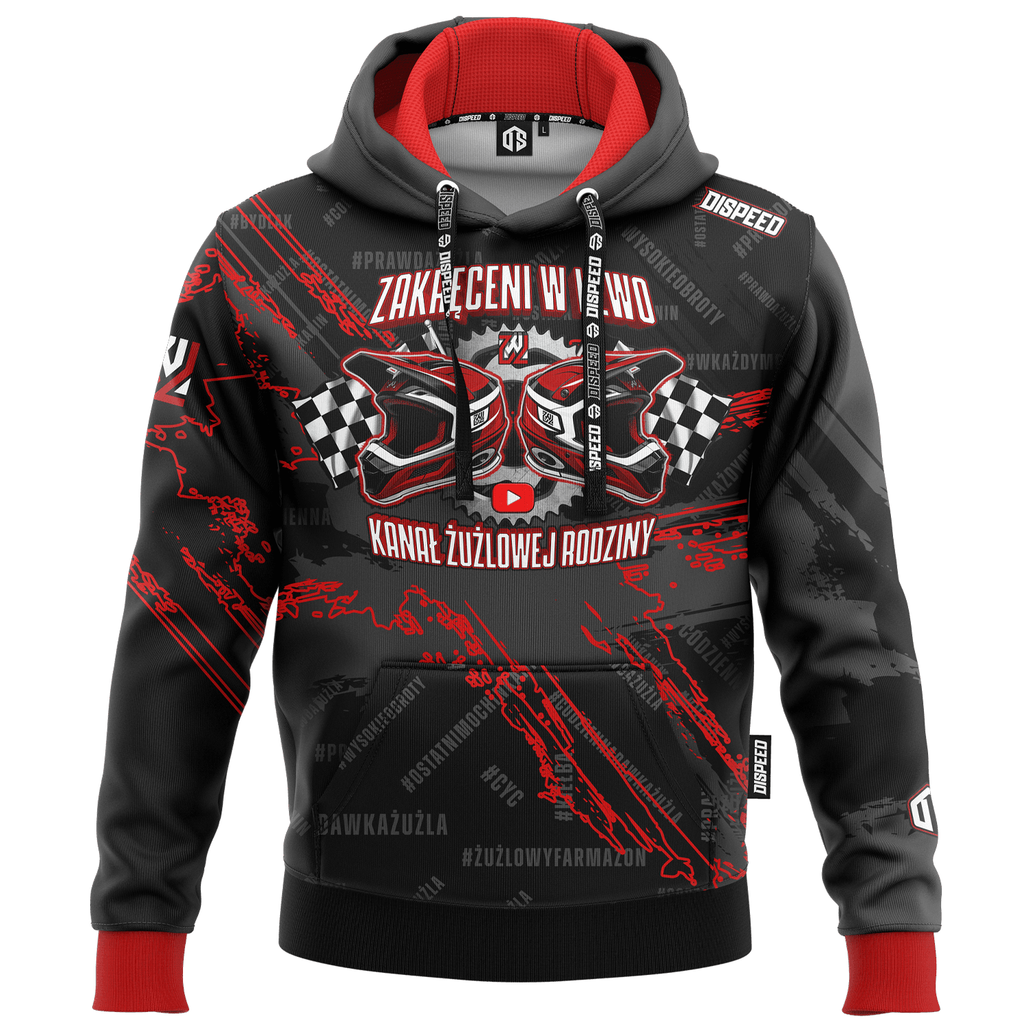 Bluza z kapturem „kangurka” Zakręceni w Lewo – Dispeed